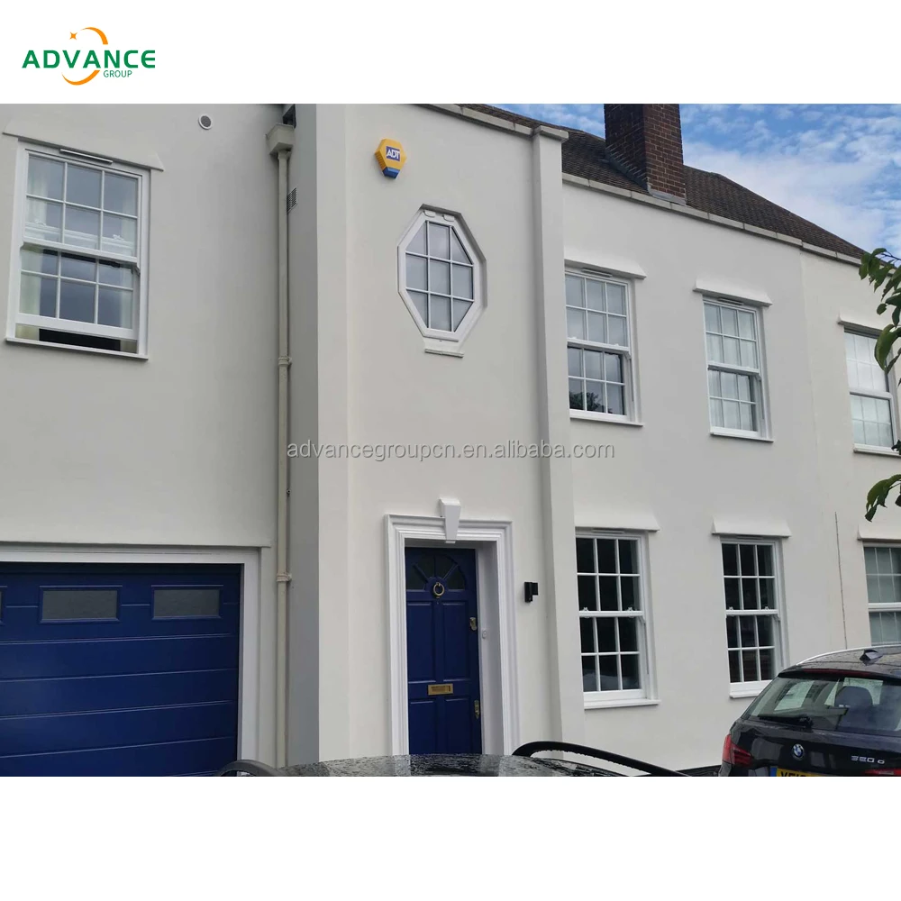 Modern UPVC Double Hung Vinyl Windows with Low-E Glass Pane & Screen ...
