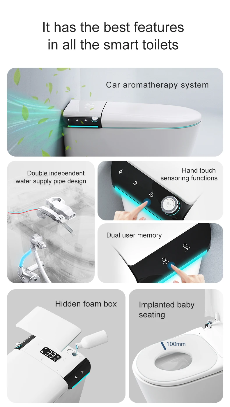Wc Toilet Self Smart Toilet Intelligent With Voice Function| Alibaba.com