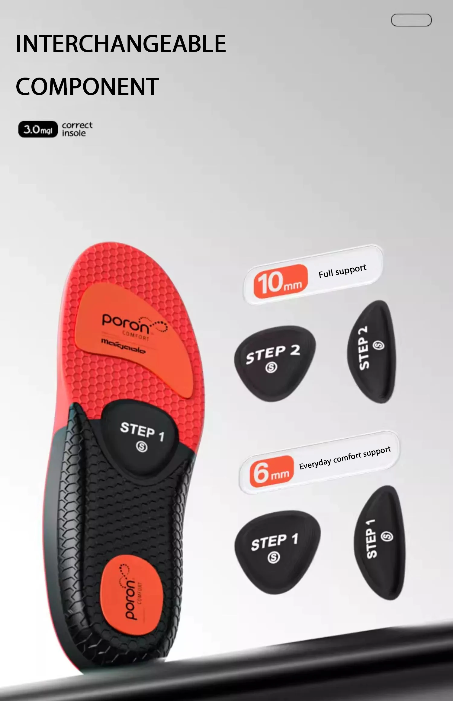 4-piece Adjustable Arch Support Insoles - Prevent Pain