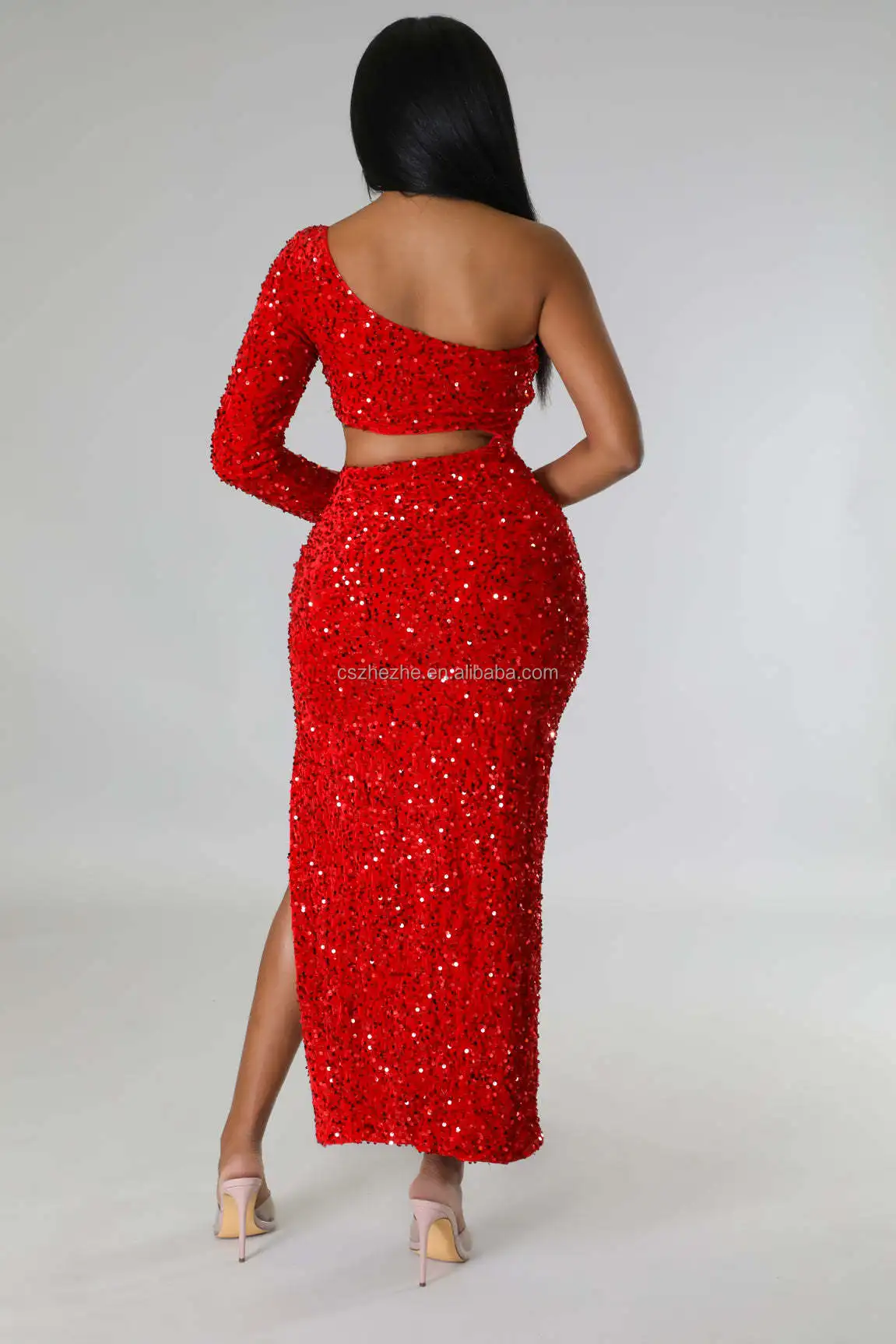 Zhezhe 2023 New Arrival Spring Women's One Shoulder Long Sleeve Sexy ...