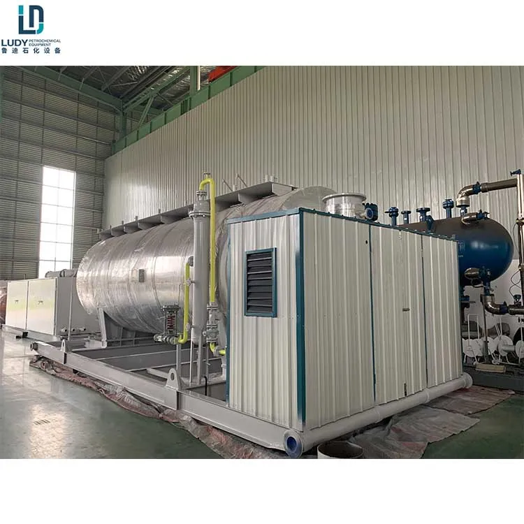 Wellhead Diesel Engine Water Jacket Heater / Horizontal Jacketed Heater ...