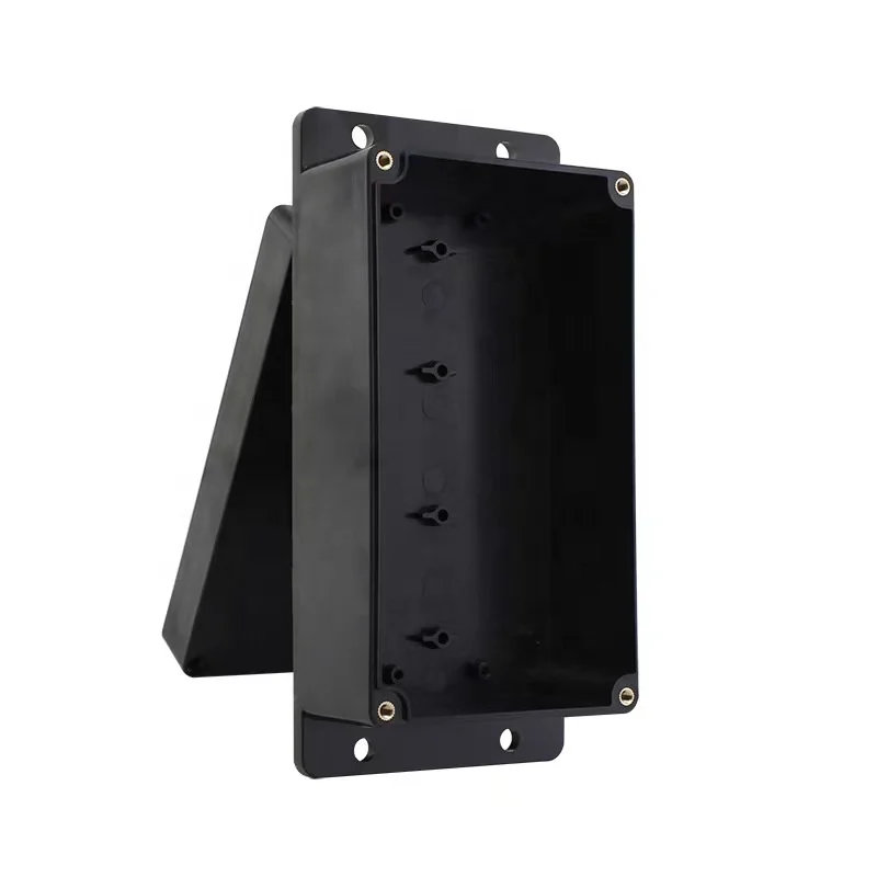 Black Color Plastic Enclosure With Ear Outdoor Electronic Waterproof ...