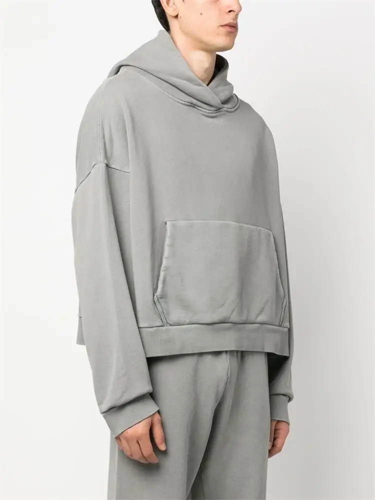 Boxy Heavyweight Hoodie - YALI Men's Oversized French Terry