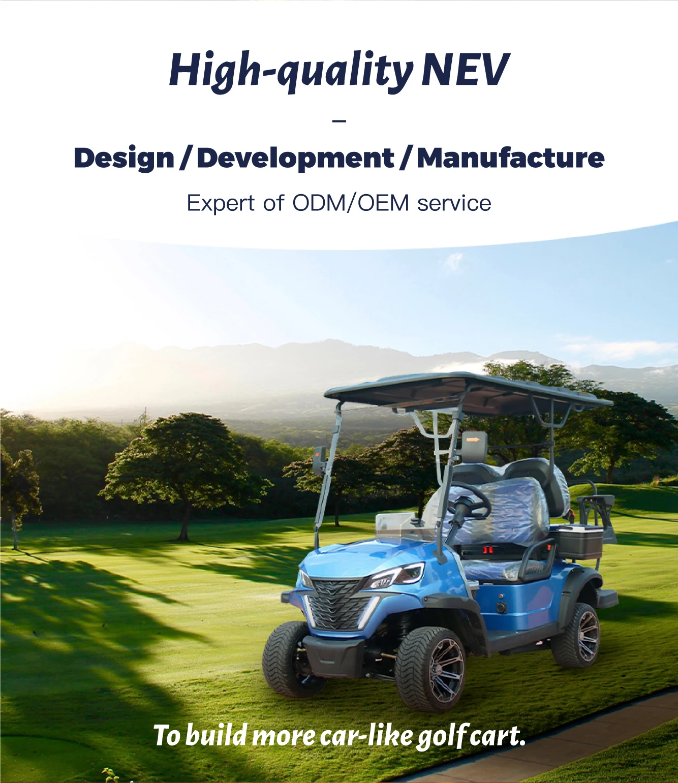 Electric Hunting Golf Carts Off Road 4-seater Electric Golf Cart With ...