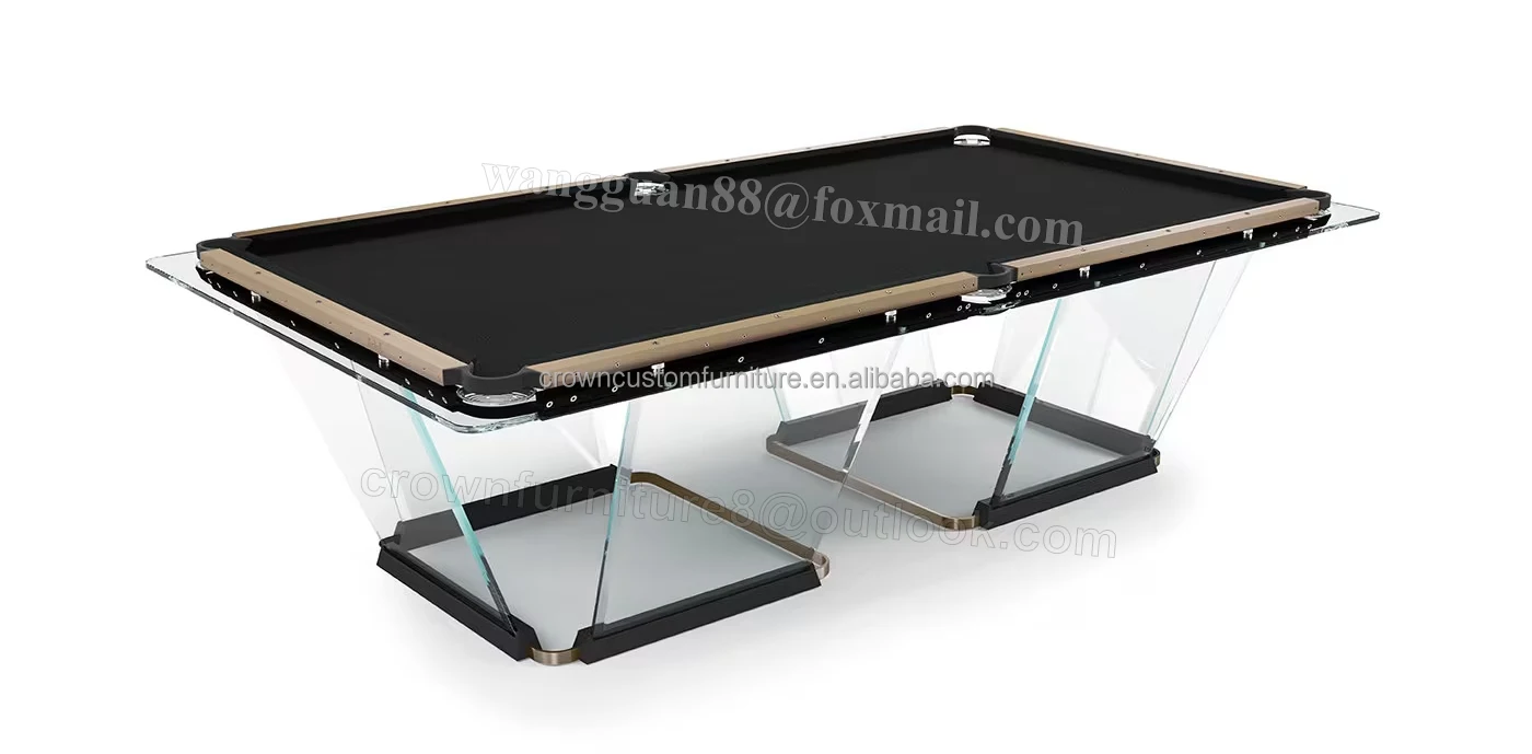 Luxury Home Pool Table with Tempered Glass - WGZJ APT-0053