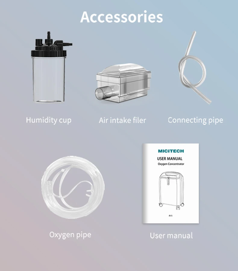 Micitech Oxygene Concentrator 5 Liter Portable Therapy Oxygen Device ...