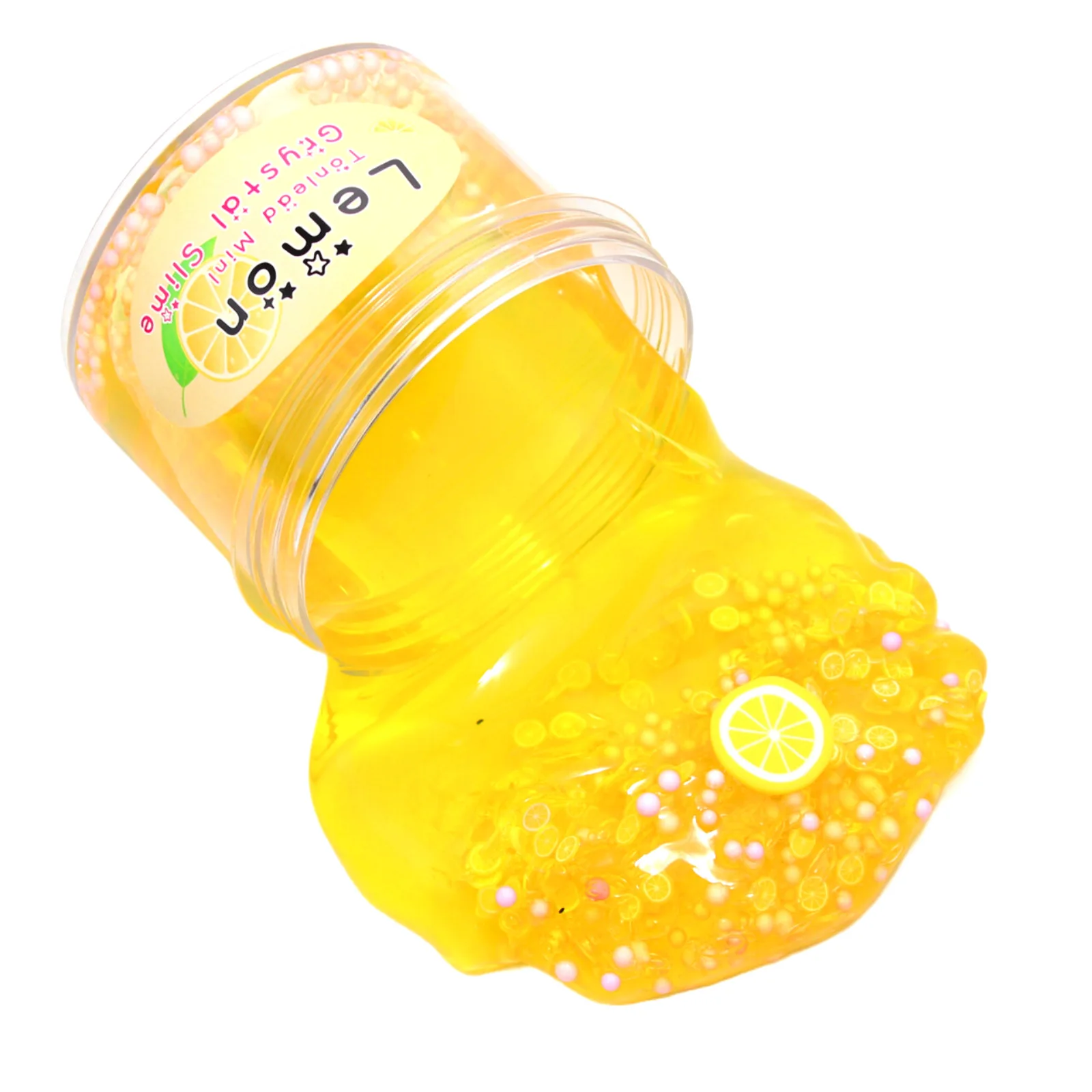 6 Pack Diy Slime Non-toxic Soft Transparent Clay Playdough With Charms ...