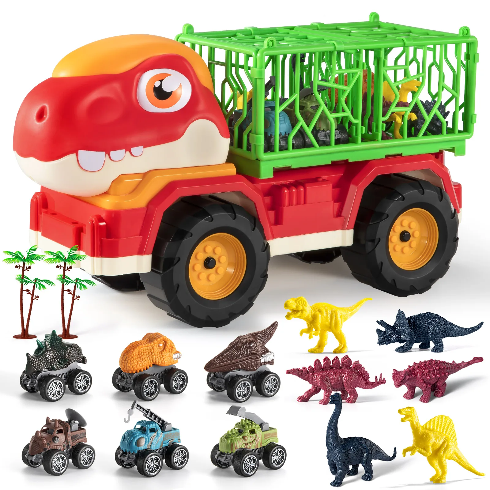 Dinosaur T-rex Vehicle Carrier Car Toys for3 4 5 6 7 8Years Old ...