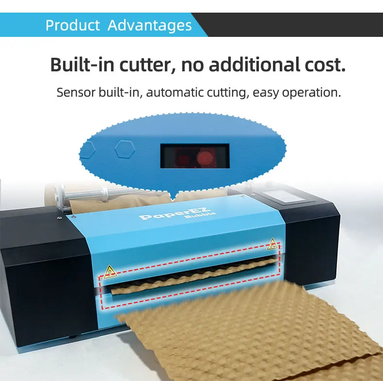 2025 Electric Paper Cushioning Bubble Paper Wrap Machine for Ecommerce ...