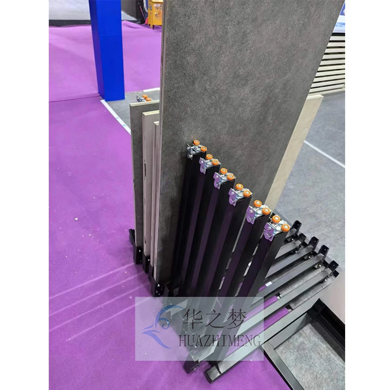 Sliding Ceramic Tile Display Racks Stone Marble Slab Display Stand ...