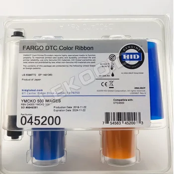Fargo Original Dtc4500 Card Printer Ymcko Ribbons,45200 Color Ribbon ...