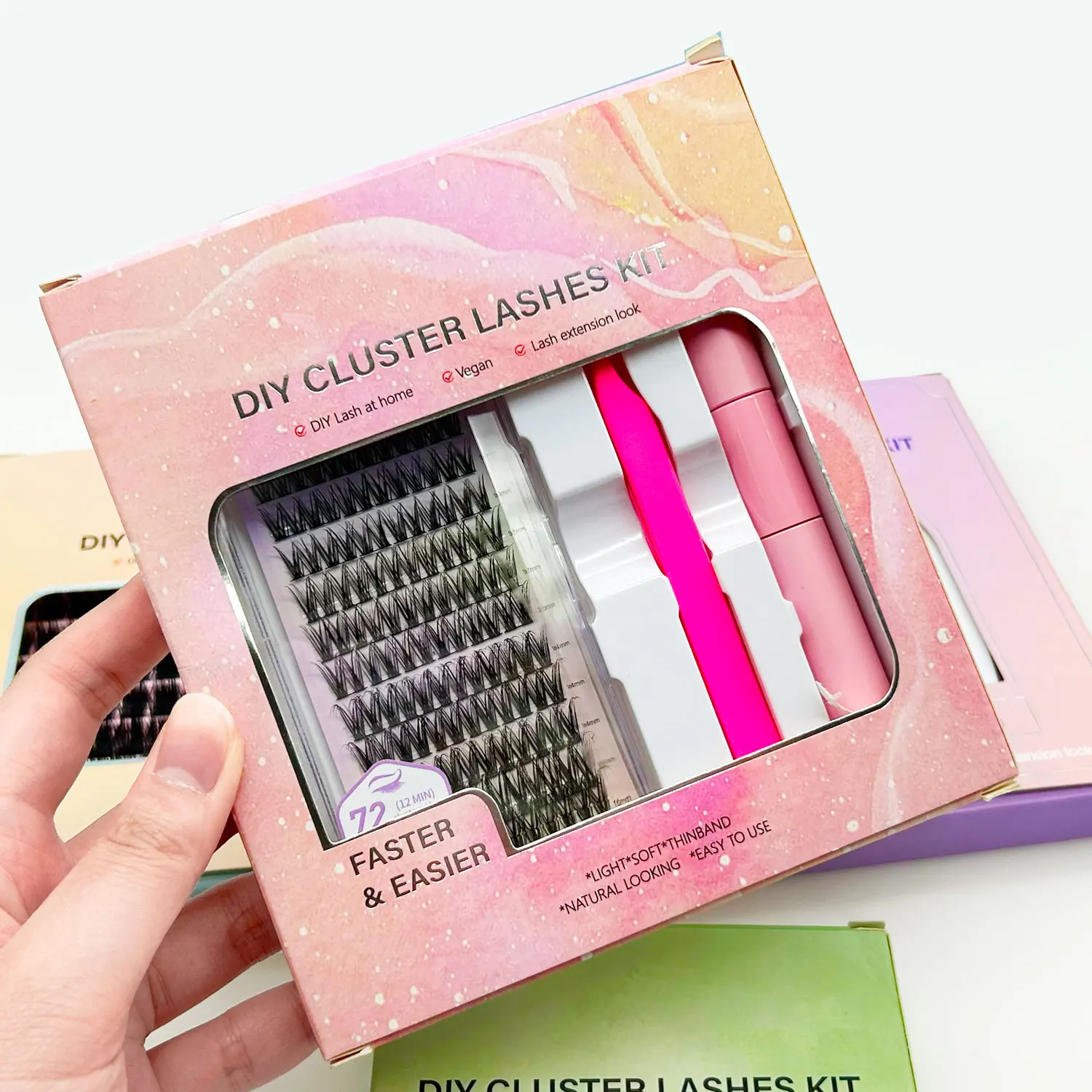 Wholesale Customizable DIY Cluster Lashes Private Label