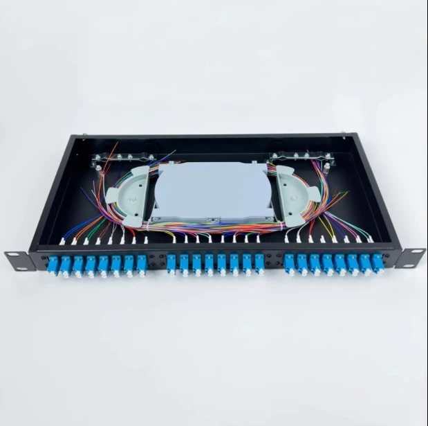 ODF Rack SC LC - 12 Ports 24 Port FC APC for FTTH Network