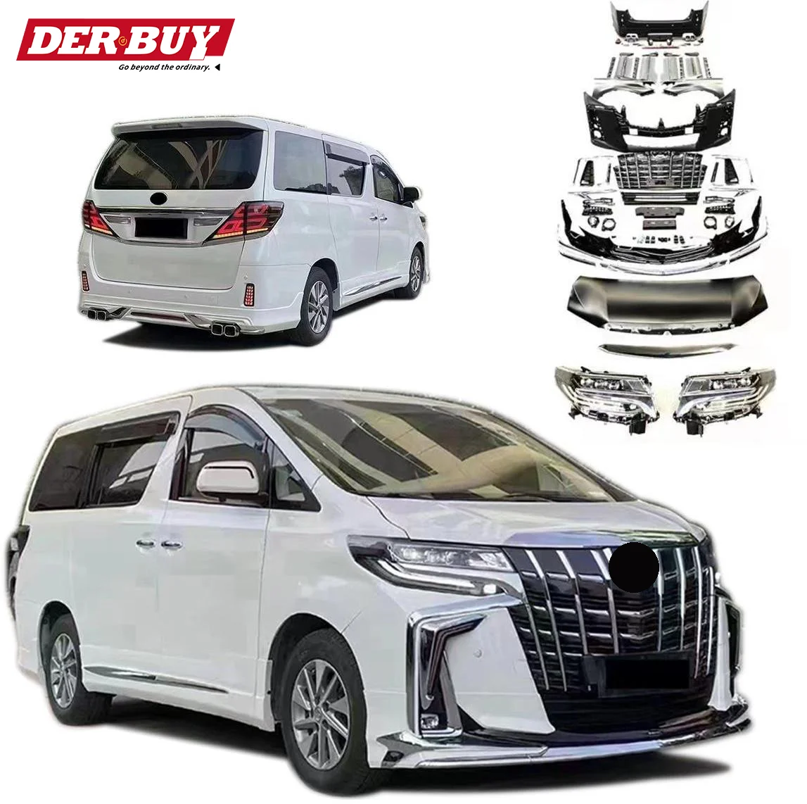 Alphard Upgrade Convert Body Kit - Seamless Installation