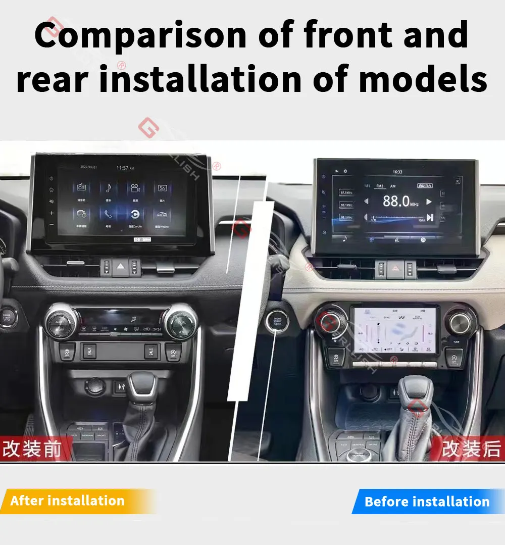 Gerllish For Toyota Rav4 2020-2024 Android Car Stereo System Aircon Ac ...