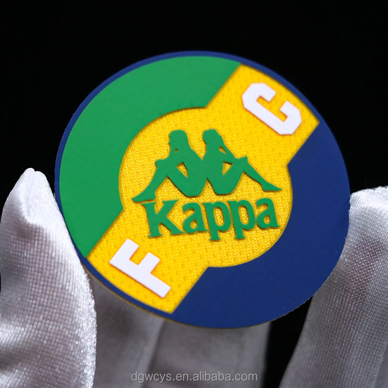 Custom Silicone Applique Patches Custom Made Club Logo Iron On Rubber ...
