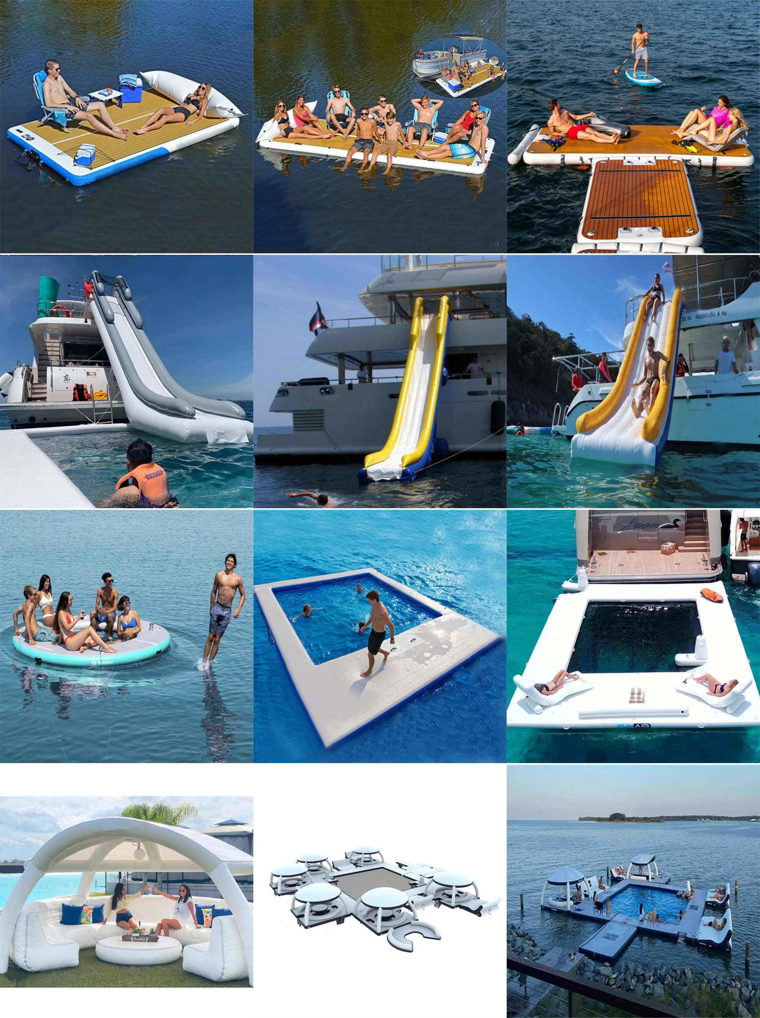 Hot Sale Durable Floating Lounger Seats Big Inflatable Sea Water Ocean ...