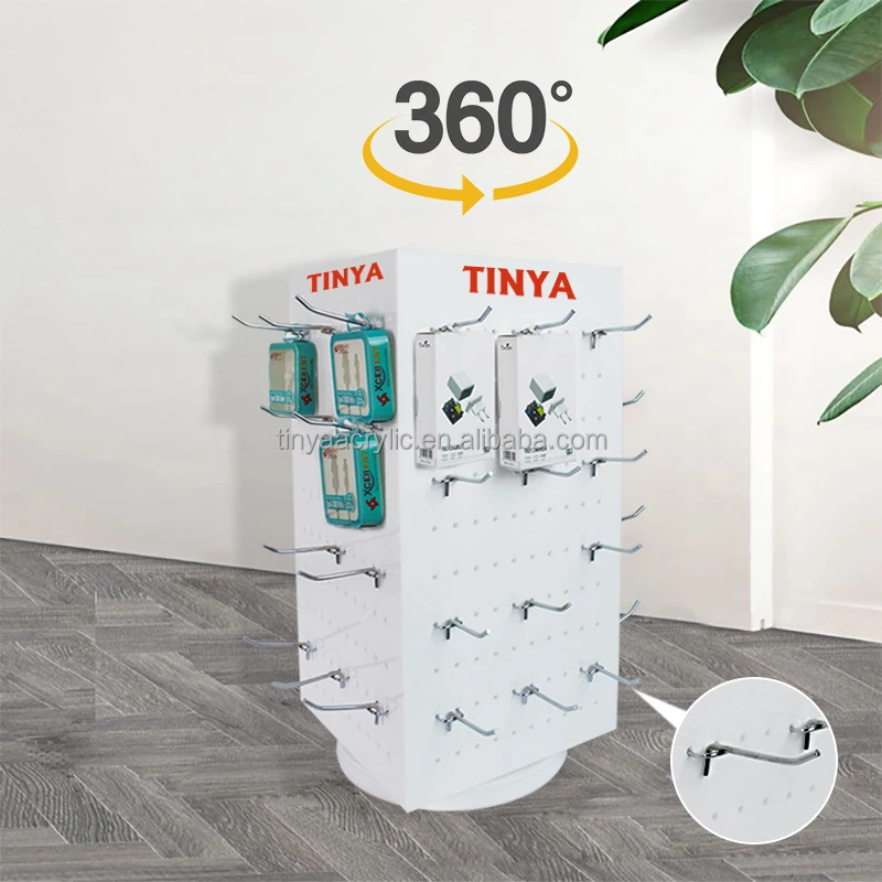 Customized Table Top Rotating Acrylic Display Stand for Jewelry