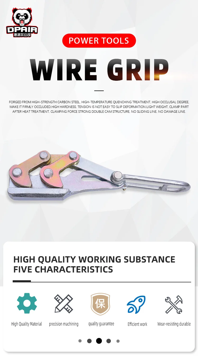 Come Along Wire Gripper Clamp Twisted Grip Ground Cable Laying ...