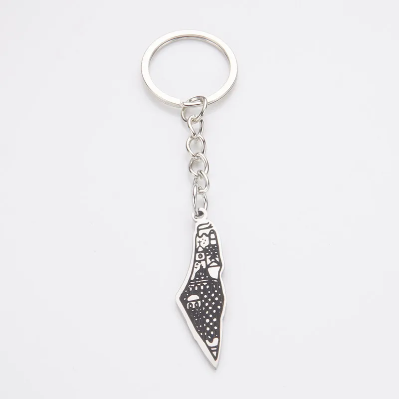 Map Of Israel Pendant Architectural Key Chain Jewelry Custom Available ...