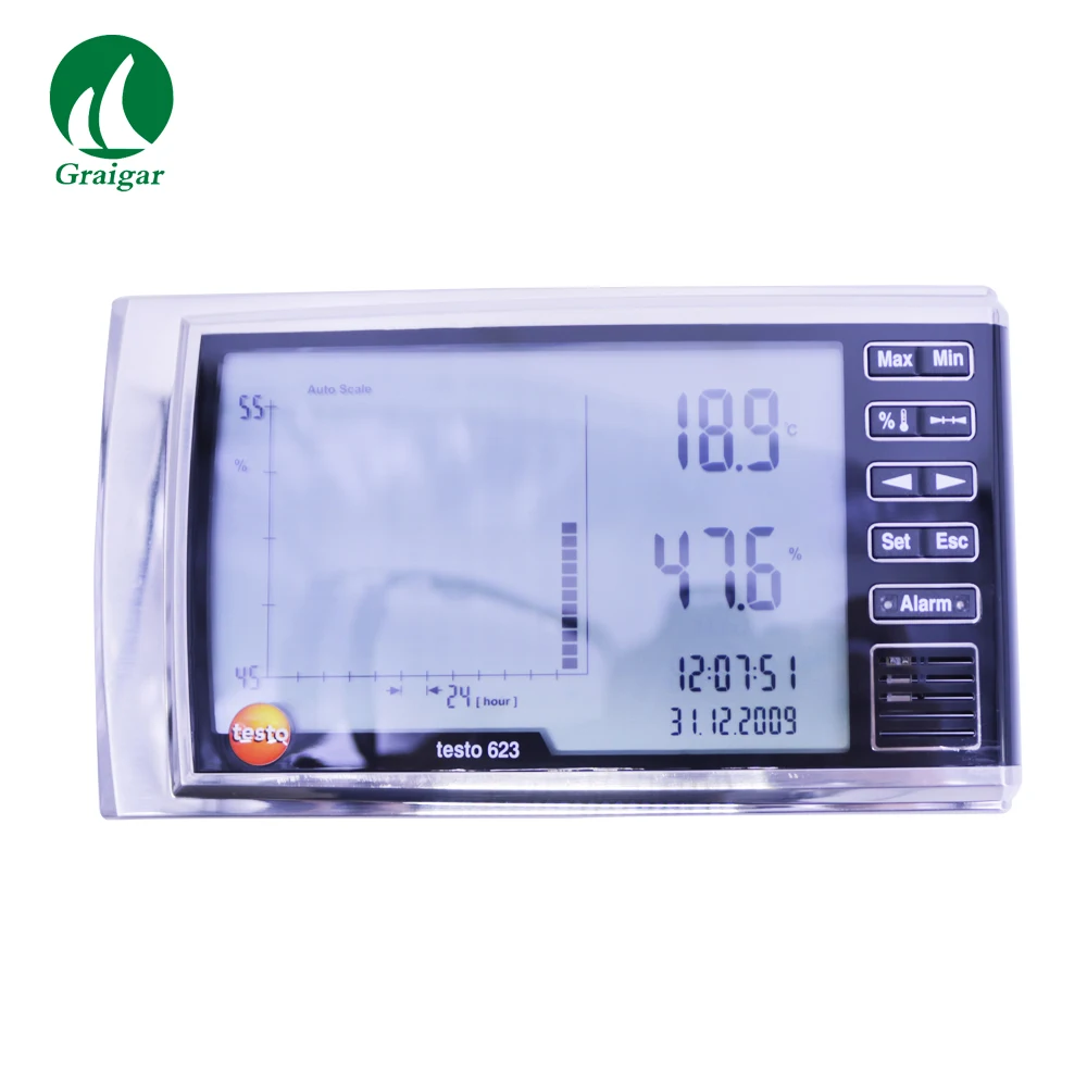 TESTO623 Wall and Table Mount Temperature and Humidity Recorder Range ...