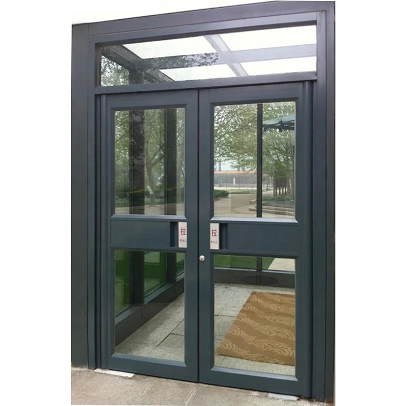 American commercial aluminium storefront door offset pivot hinges ...