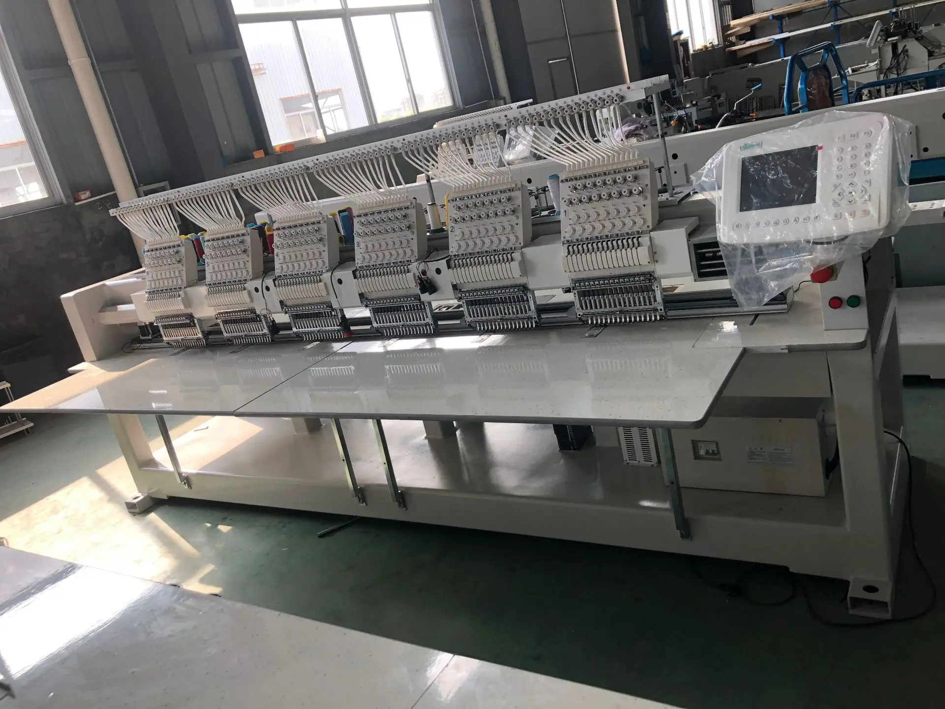 6 Heads Embroidery Machine Industrial Use Computerized 12/15 Needles ...