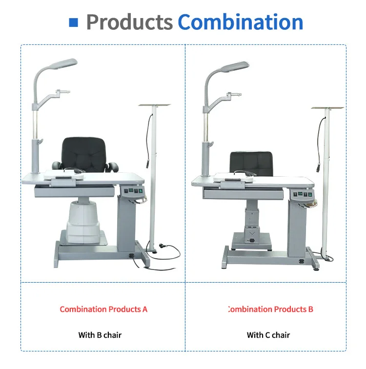 Ophthalmic Optometry Unit Stand with Chair - Customized Support