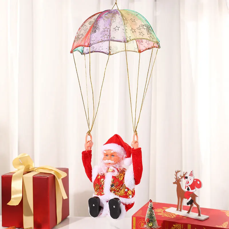 Electric Christmas Skydiving Old Man Parachute Christmas Decorations ...