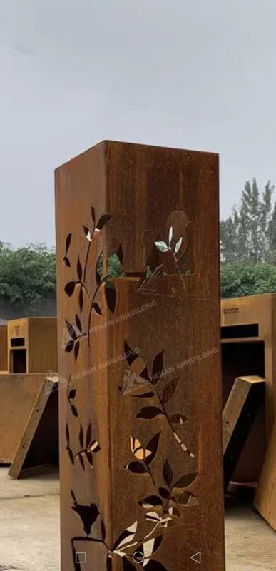 Vintage Corten Steel Rusty Outdoor Waterfall Led Light 12v 24v Custom ...