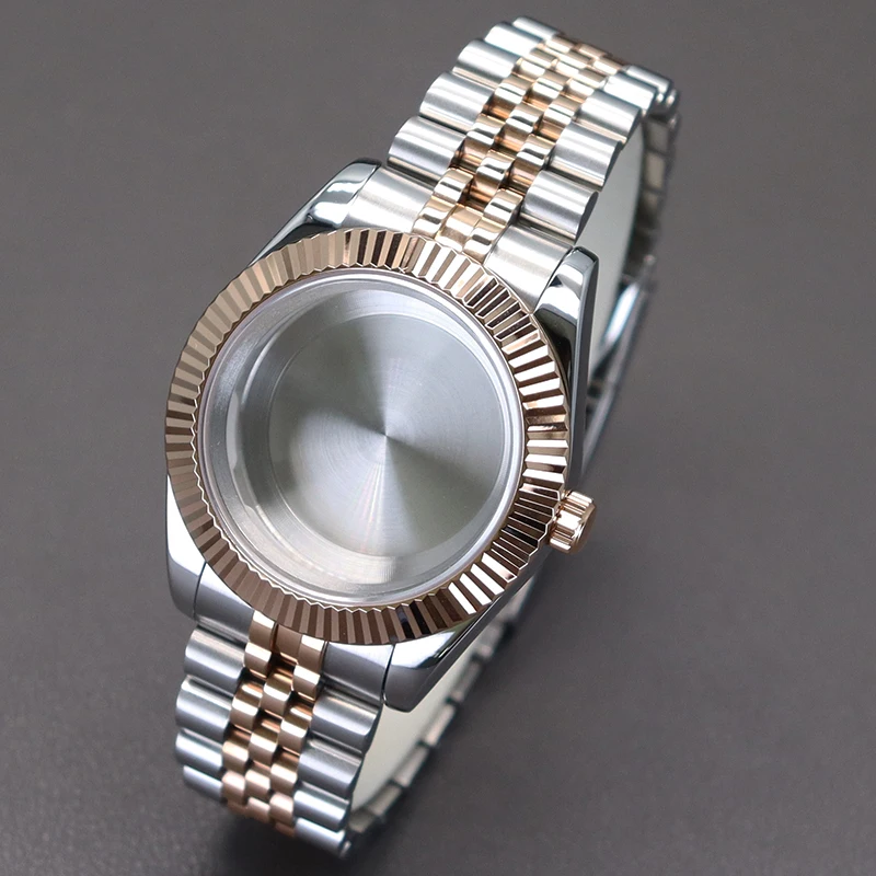 Custom Fluted Watch 36mm/40mm Watch Cases for Day Date NH34 NH35 NH36 ...