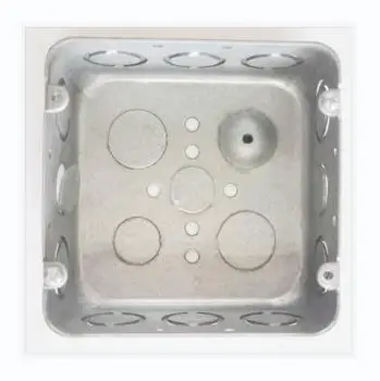 4" Square Box Device Switch Box - 2-1/8" Deep - Drawn - Buy 4" Square ...