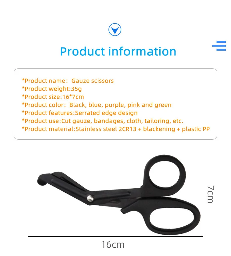 Wholesale Nurse Scissors Stainless Steel Edc Bandage Trauma Medical ...