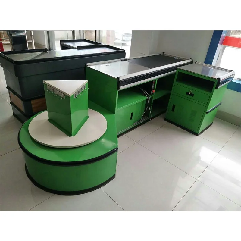 Factory Marble White Shopping Mall Electric Checkout Register Cash ...