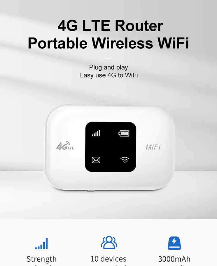 Ttl Unlocked Cat4 4g Mobile Hotspot Portable Wifi Router With Sim ...