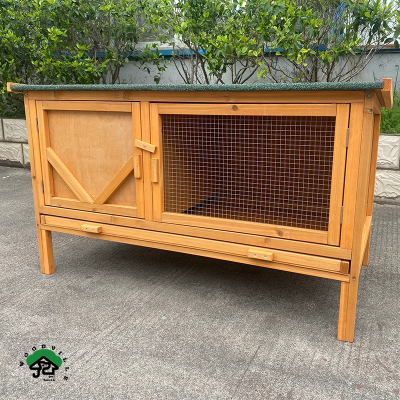 Spacious Luxury Wooden Rabbit Hutch Perfect For Rabbits And Other Small ...