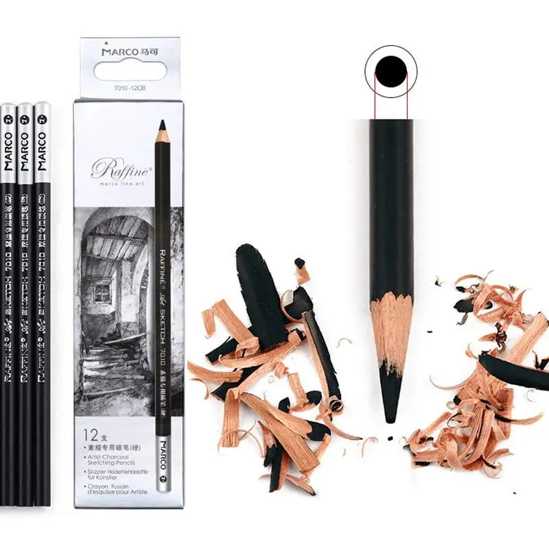 Marco Drawing Art Student Sketching Highlighted Charcoal Soft Medium ...