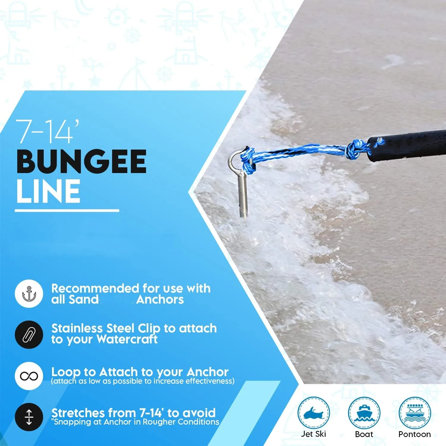 Elastic Anchor Bungee Line - Durable & Versatile Solutions