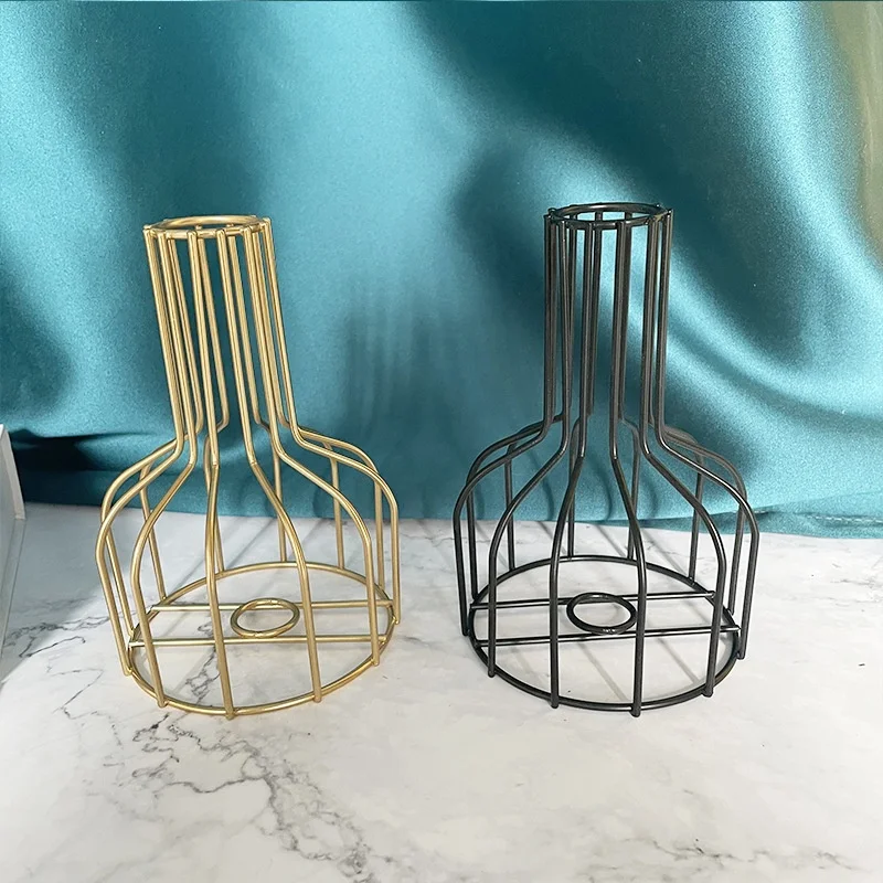 Metal Tube Vase - Modern Gold Flower Vase for Anniversaries