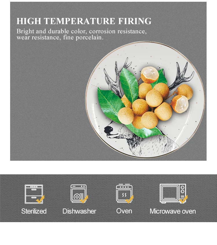 Modern Luxury Plates Sets Dinnerware Dishware Set Dinnerware Ceramic ...