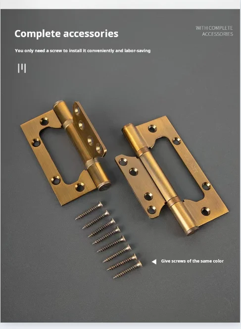 304 Stainless Steel Mother and Child Hinges Thickened and Non Slotted 4 ...