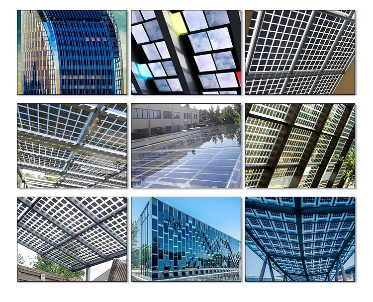 400Wdouble Glass Bipv Frameless Solar Panel Pv Split Junction Box ...