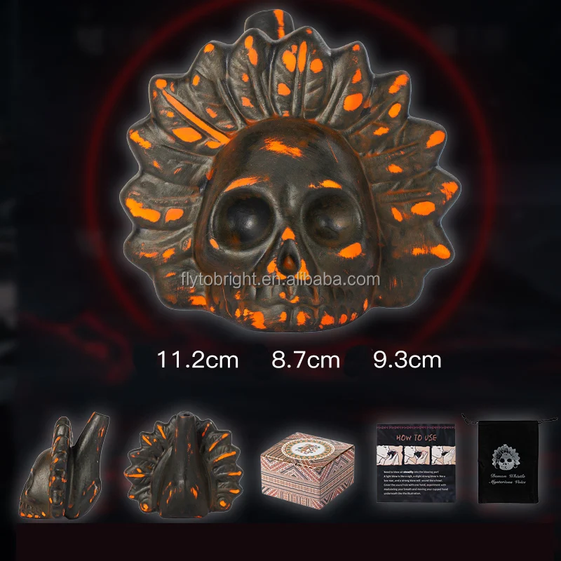 Screaming Whistles Brand Aztec Death Whistle for Halloween