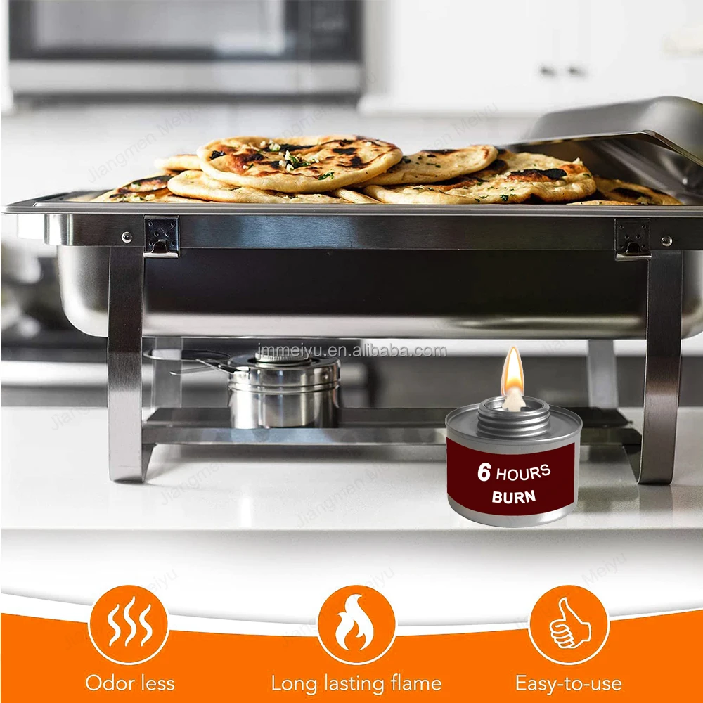 6 Hours DEG Fuel for Chafing Dishes - Eco-Friendly Food Warmer