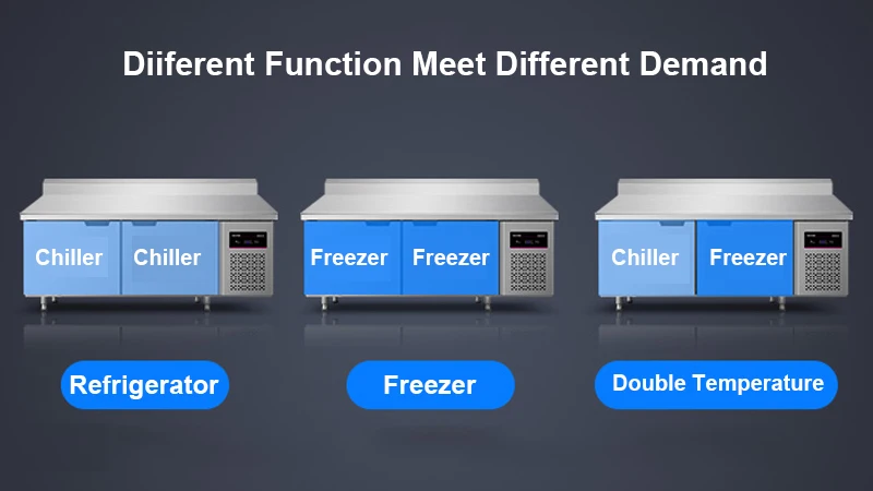 Lecon Double-Temperature Undercounter Refrigerator Freezer