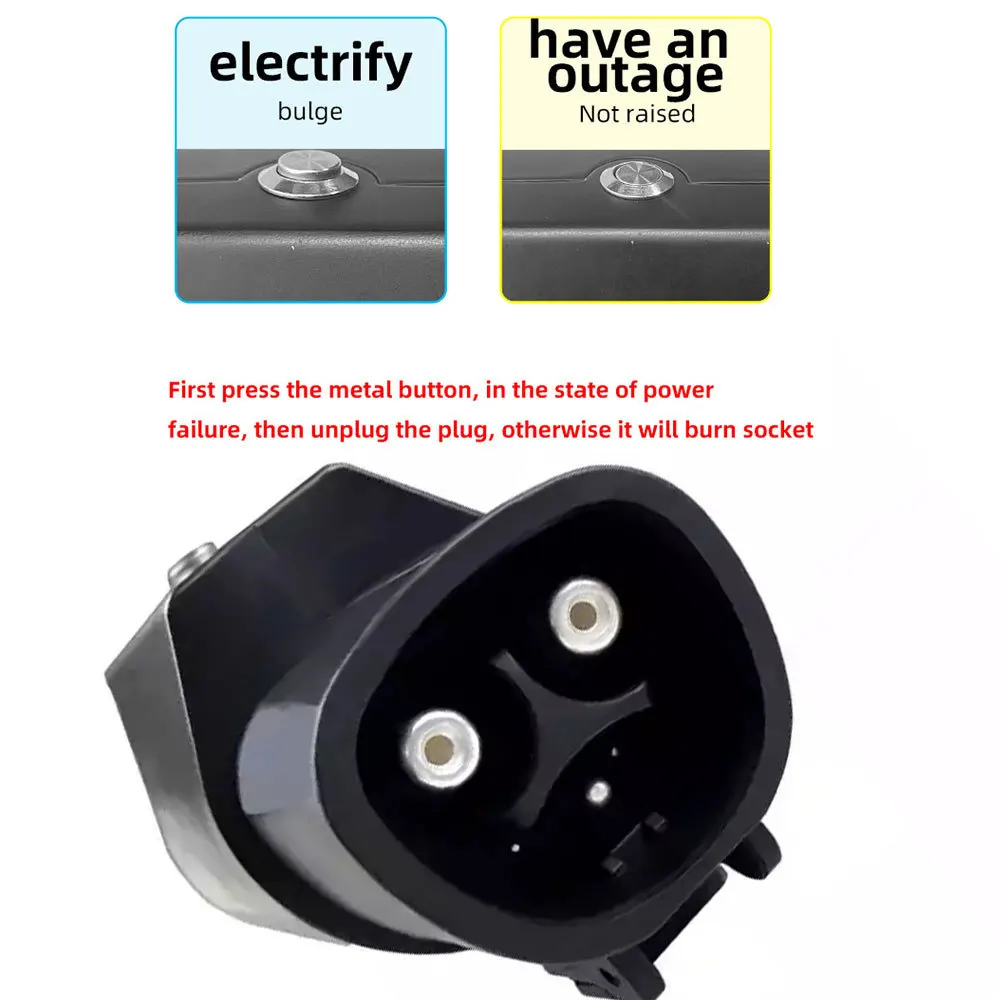 Tesla To Gbt Convertor Adapter Ac 250v 16a Tesla Charger Adapter New ...