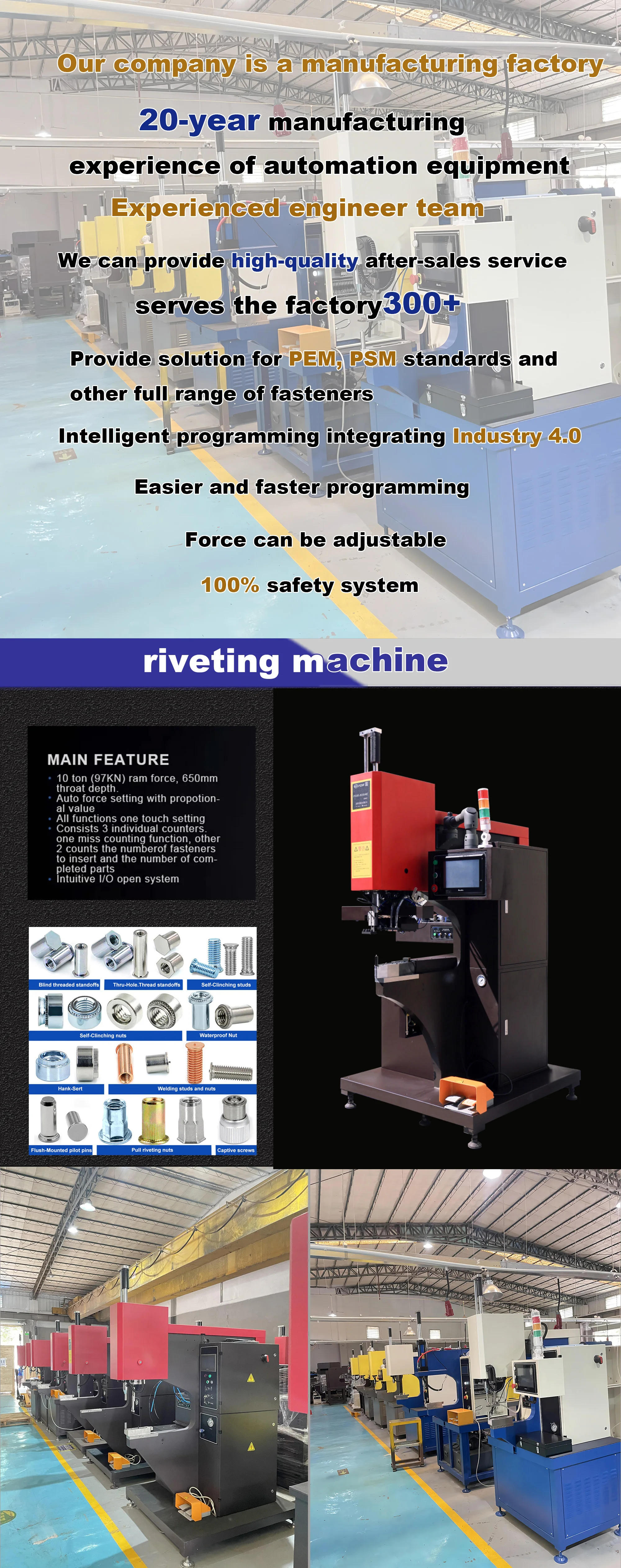 Sheet Metal Clinching Riveting Machines Pneumatic Fastener Insertion ...