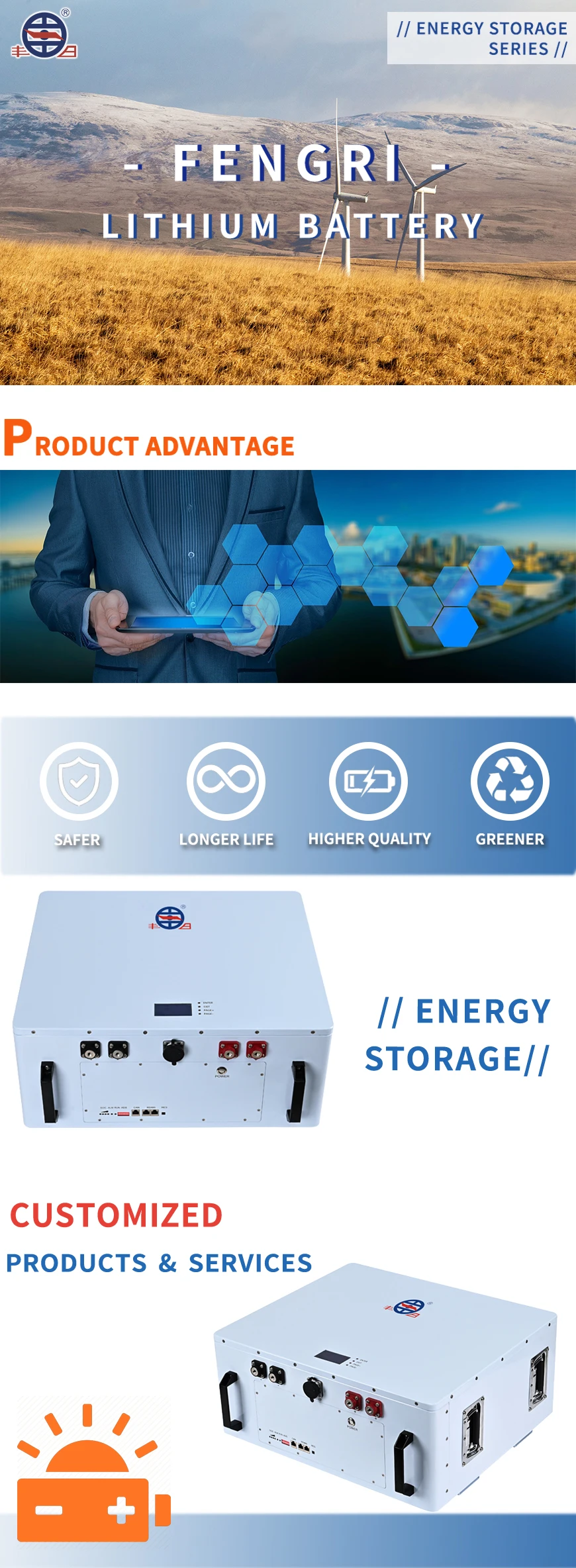 Fengri Battery 48v 300ah Bms Lithium Battery Pack With Bms Lcd Screen ...