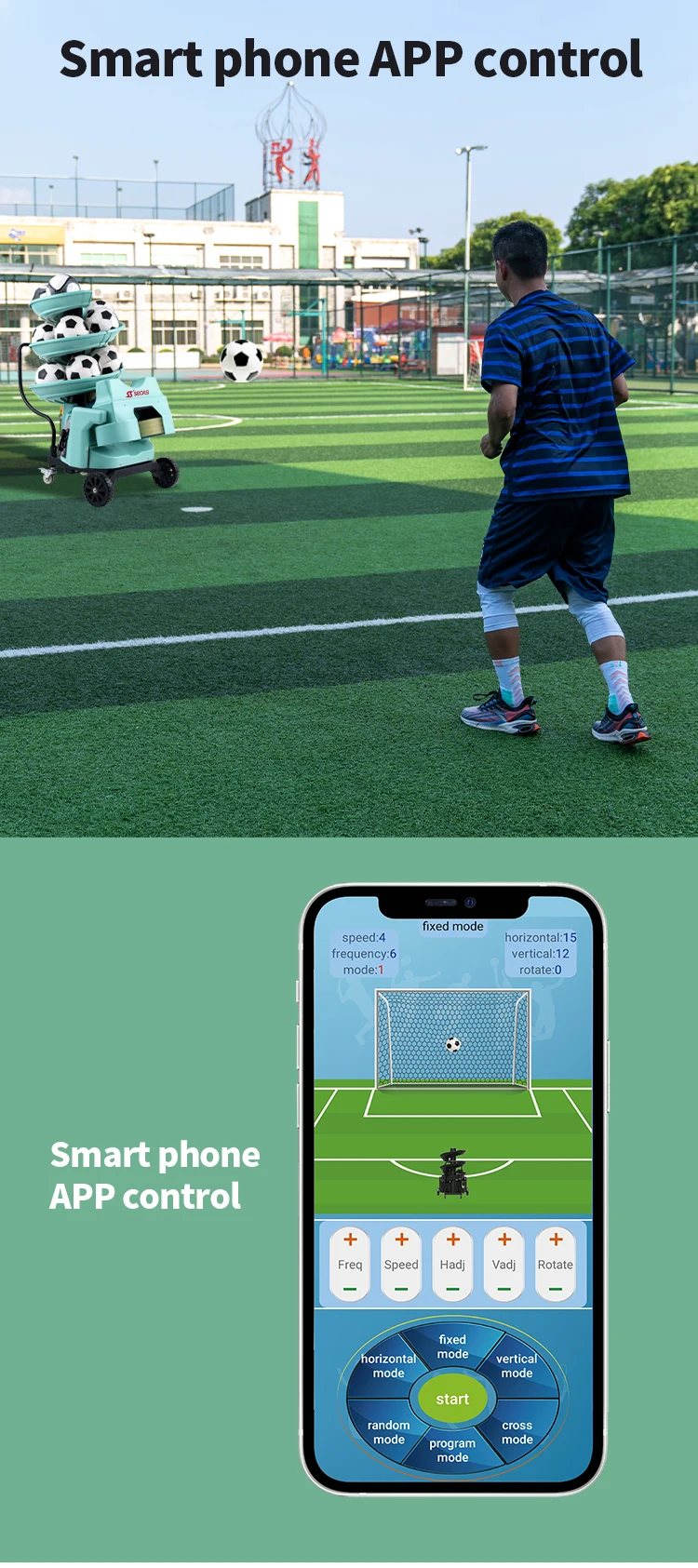 Cheap Football Shooter Soccer Passing Machine Football Kicking Machine ...