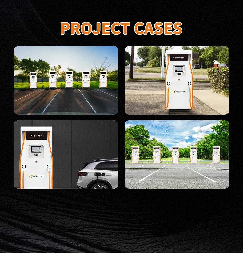 Dual Port 210kw Electric Vehicle Charging Post Dc Fast Charger Car Ev ...